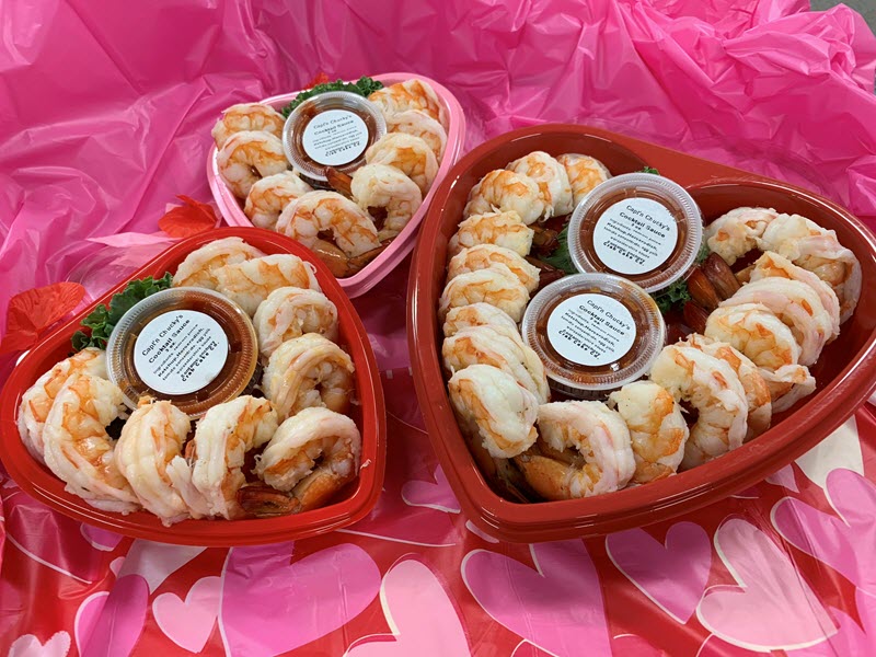 Captn chuckys valentine shrimp trays sm - Capt'n Chucky's Crab Cake Co ...
